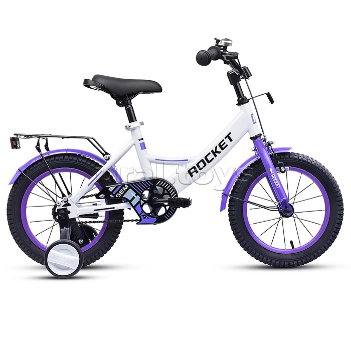 Велосипед 14" Rocket Gem, цвет белый/фиолетовый, 470582 - купить оптом ...